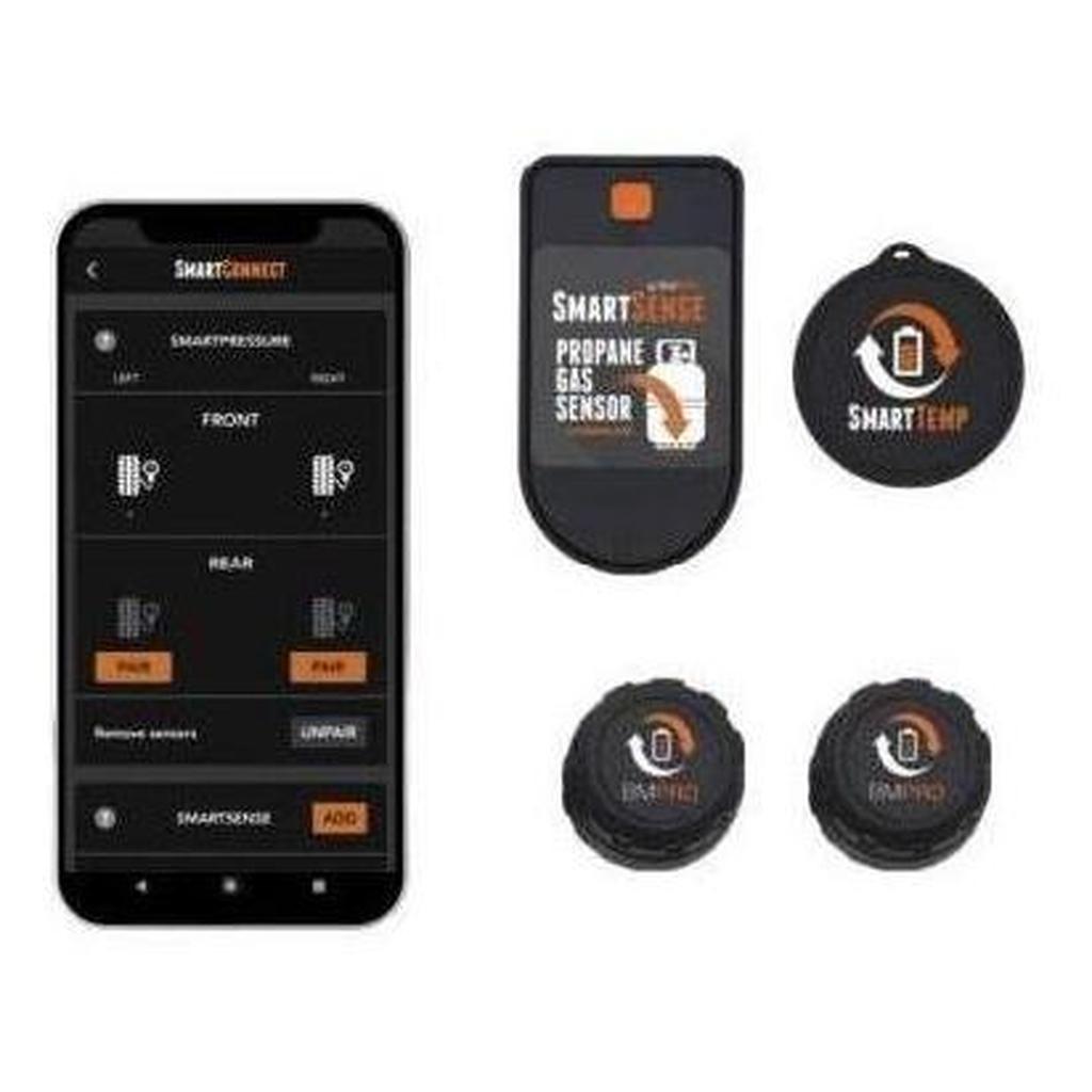 BMPRO Smart Connect Kit 1 x Gas / 1 x Temp / 2 x Tire Press Monitoring Sensors – Caravan and ...