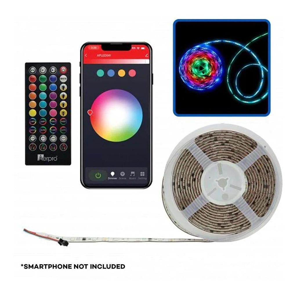 Aerpro Smart LED Strip Multi Colour Lighting 5 Meter – Caravan and ...