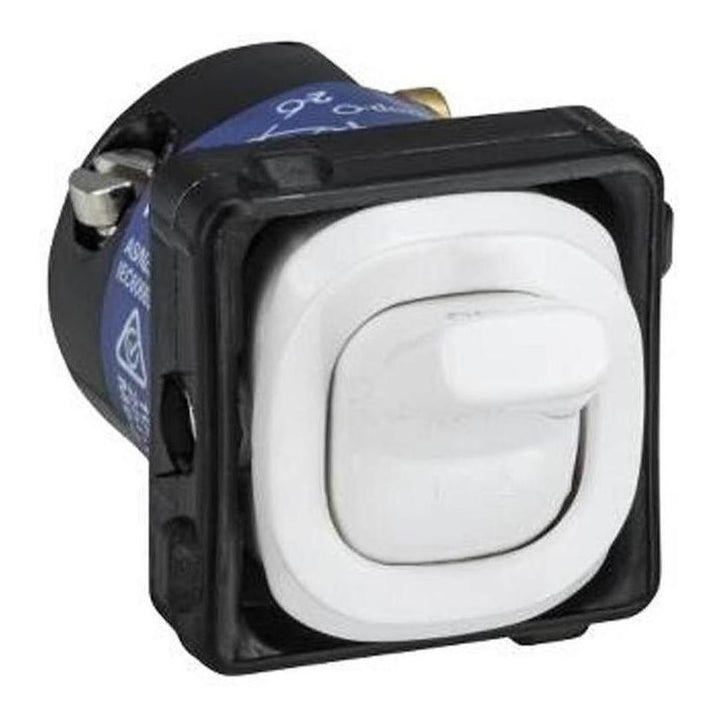 Clipsal 10A 3 Position Switch Mechanism White – Caravan and Camping Aus