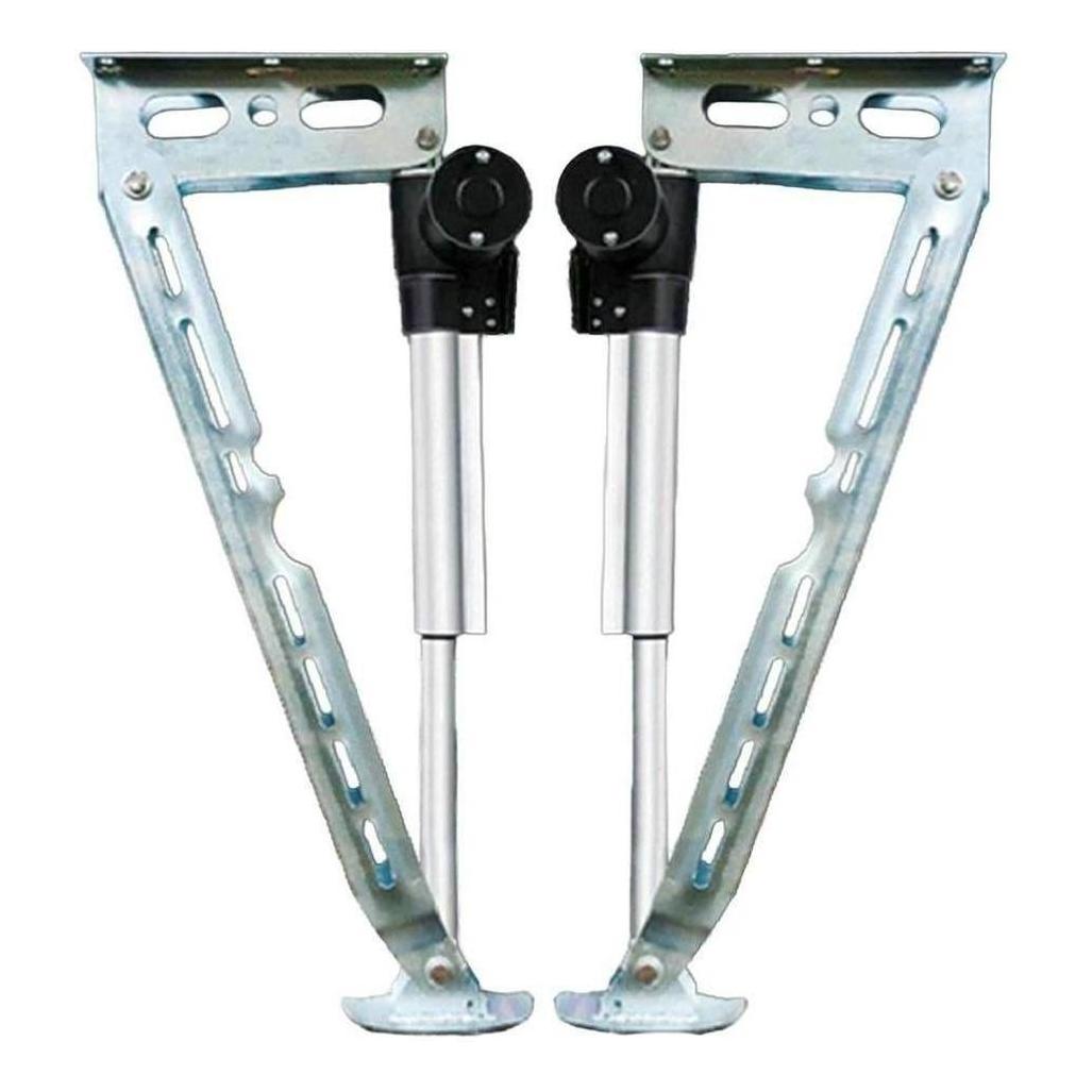 Electric 4 x Drop Down Stabilizer leg Corner Steadies 670mm Zinc ...