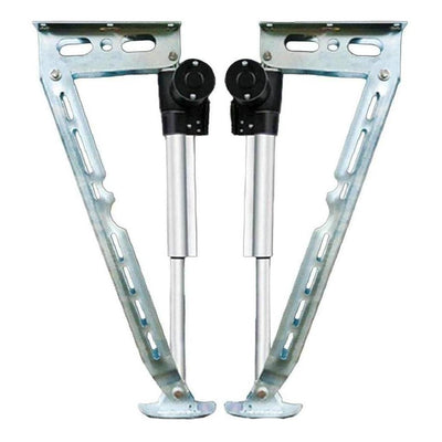 Electric 4 x Drop Down Stabilizer leg Corner Steadies 670mm Zinc ...
