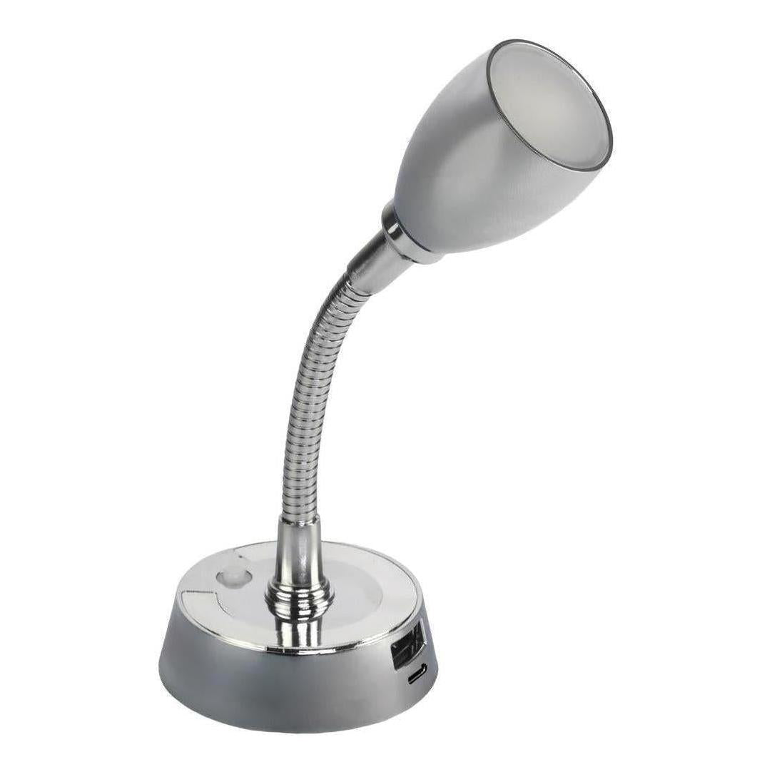 Finch LED 12V Reading Light with USB Port Chrome – Caravan and Camping Aus