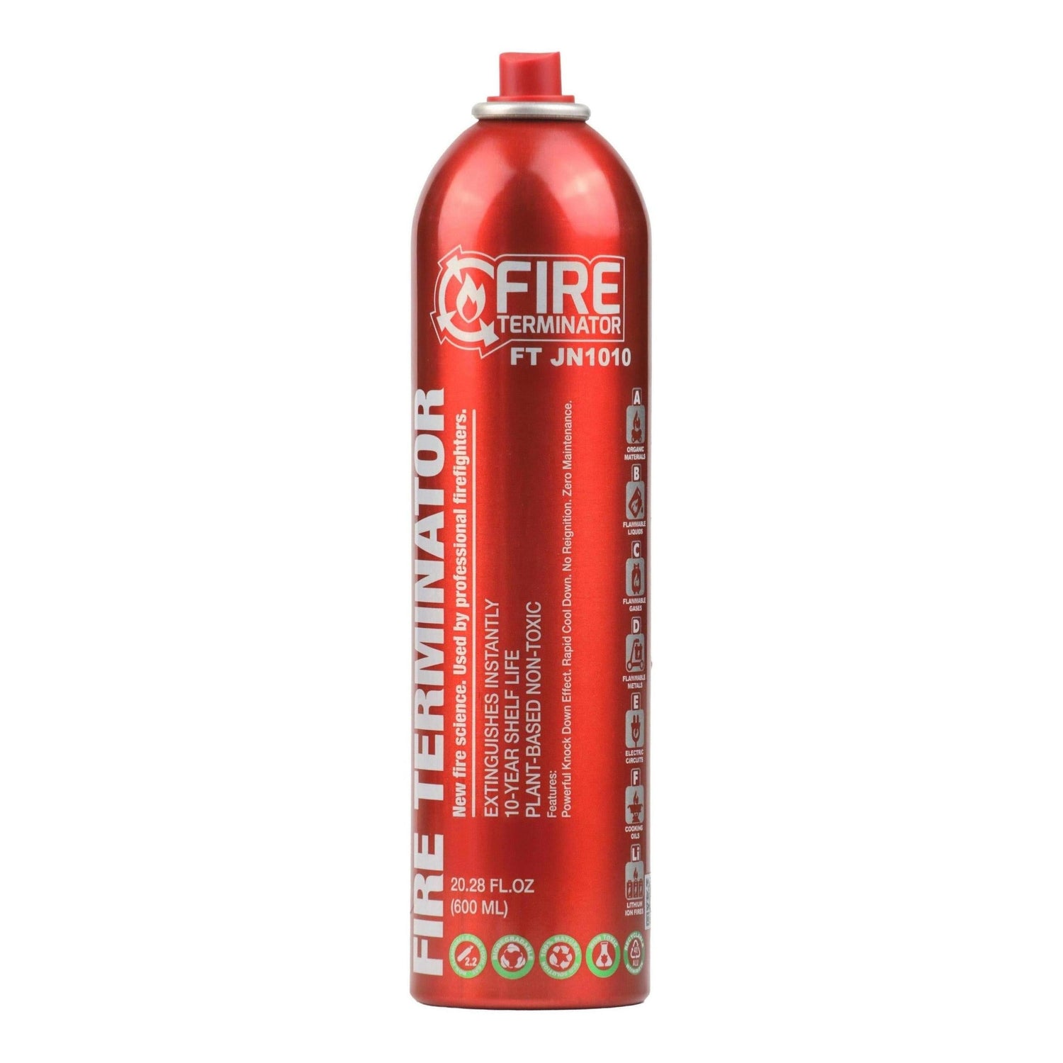 Fire Terminator Fire Retardant Extinguisher 600ML Suits All Fire Inc ...