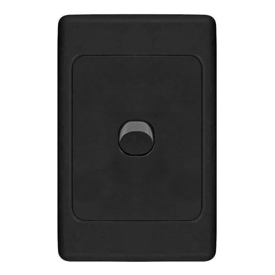 Iluma 1 Gang Vertical Light Switch Black – Caravan and Camping Aus