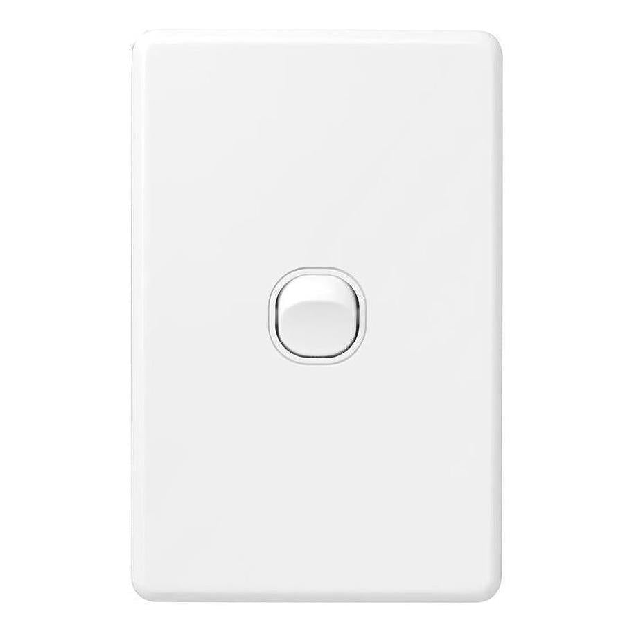 Iluma 1 Gang Vertical Light Switch White – Caravan and Camping Aus