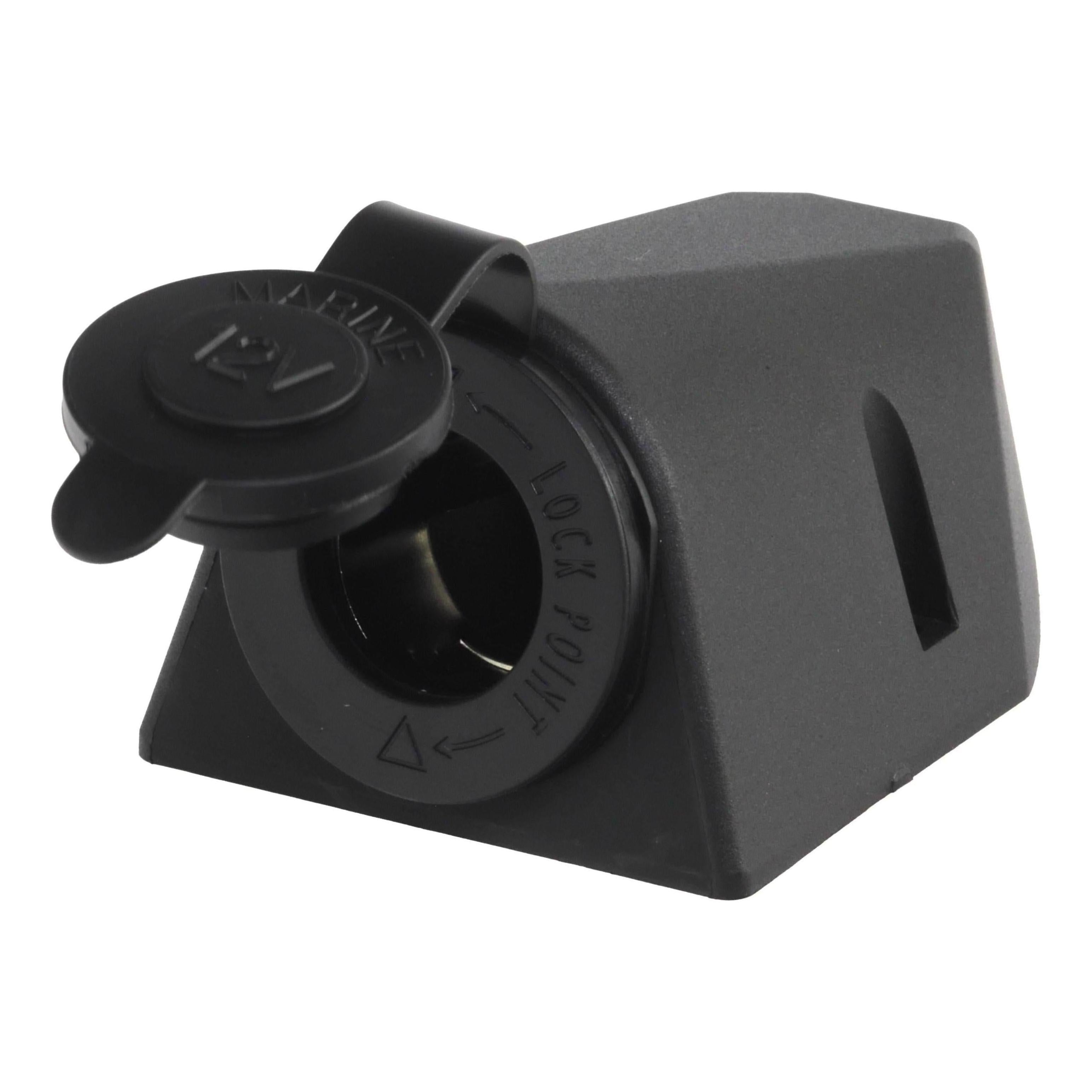 Iluma 12v Surface Mount Accessory Socket Single Black – Caravan and ...