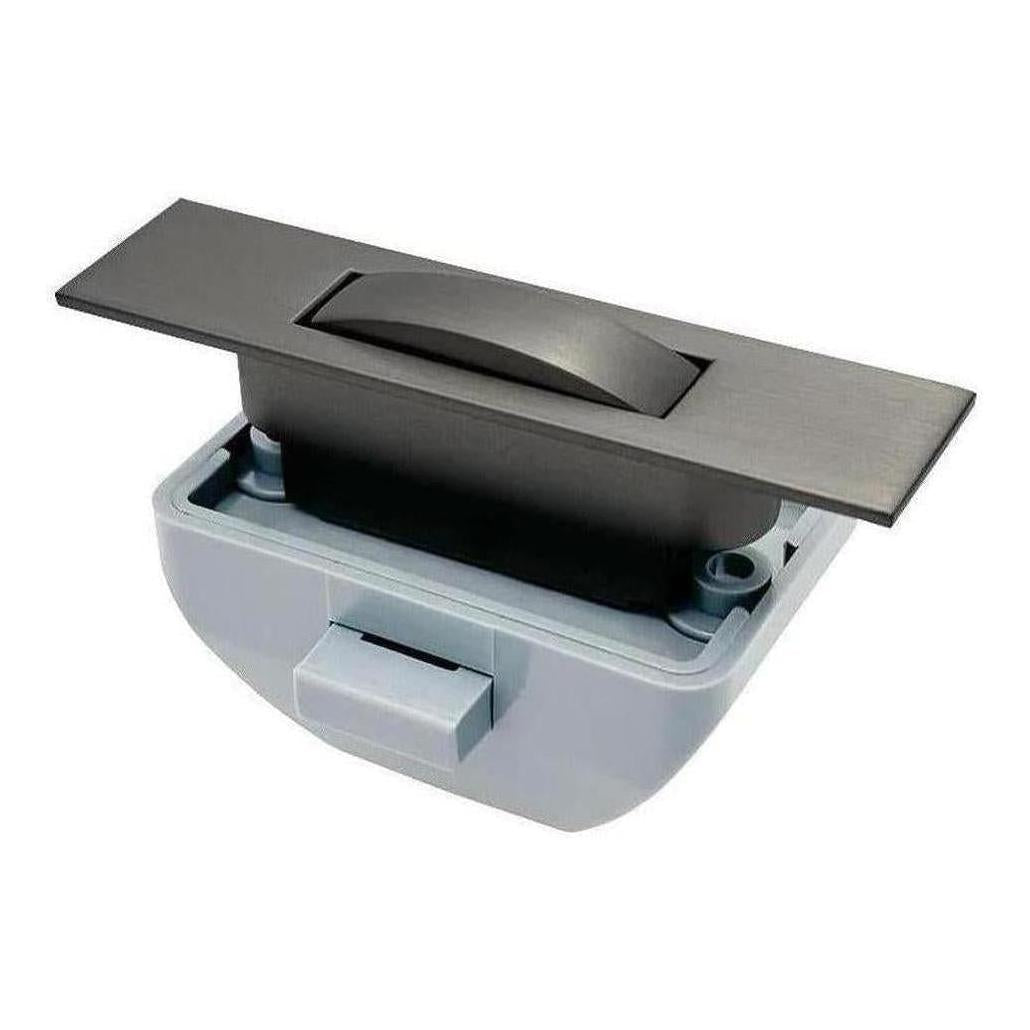 Karina Push Lock Cabinet Handle Gunmetal Grey – Caravan and Camping Aus