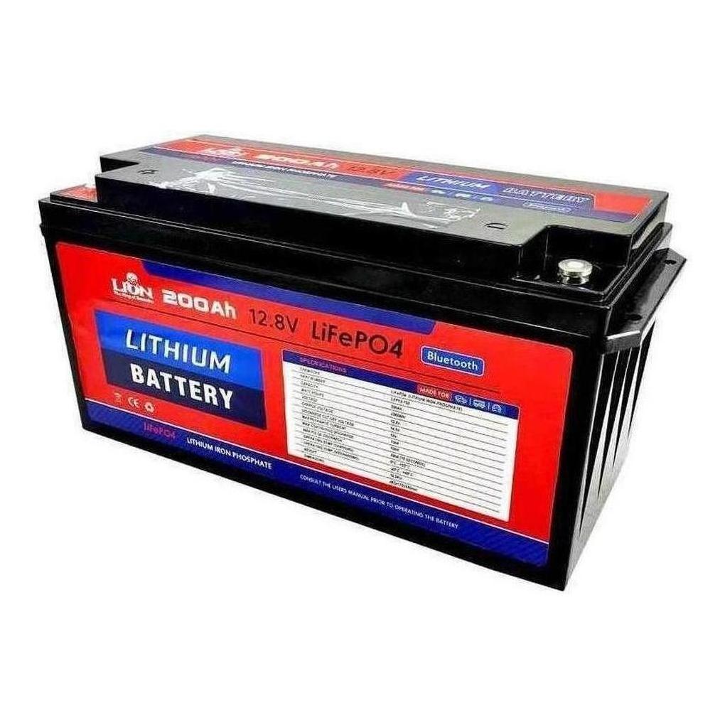 Lion 200AH Lithium Deep Cycle Battery 483x170x240mm 18.5Kg – Caravan ...
