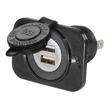 Narva Dual USB Single Flush Mount Socket – Caravan and Camping Aus