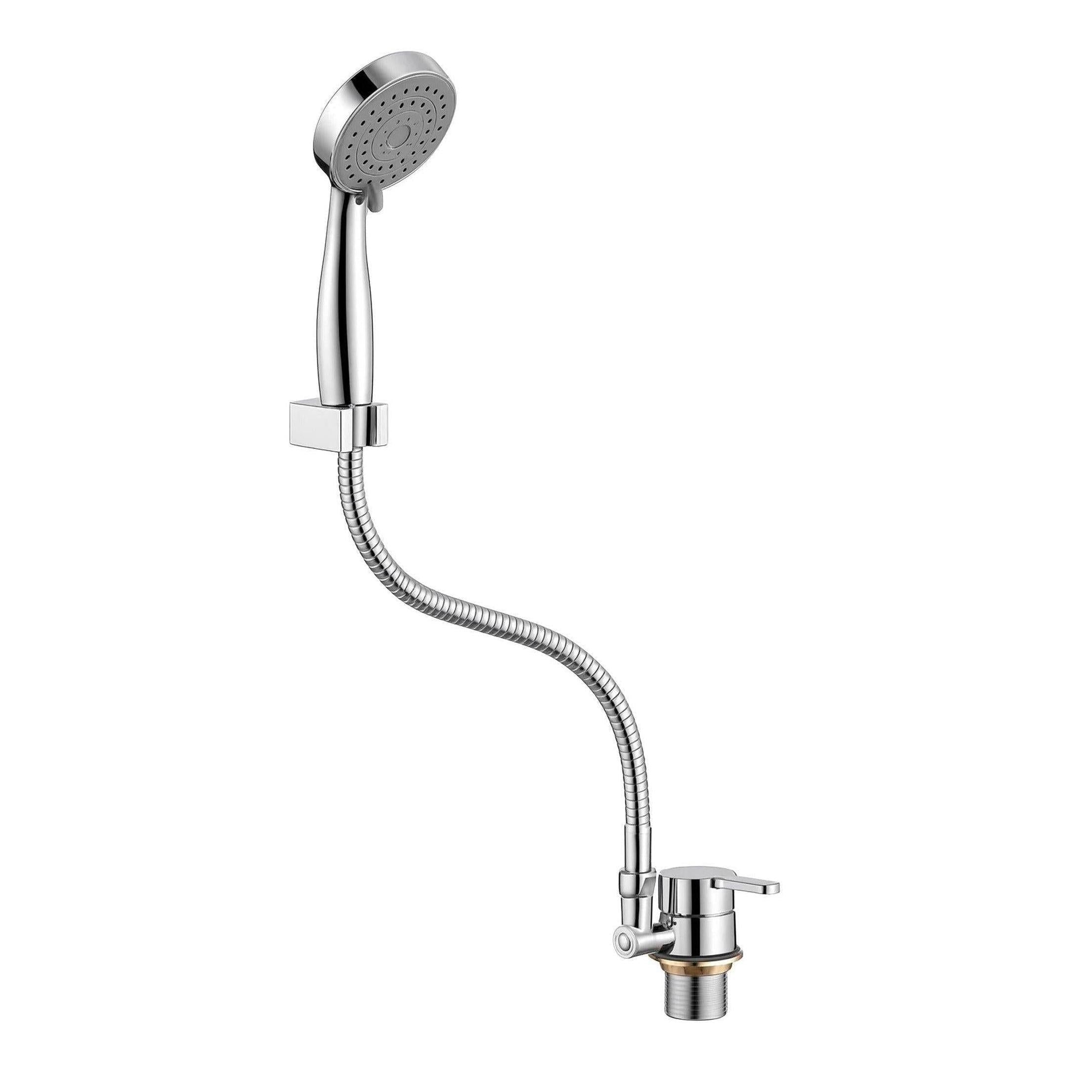 Shower Tap Mixer with Hand Sprayer with 1500mm Hose Stainless Steel ...